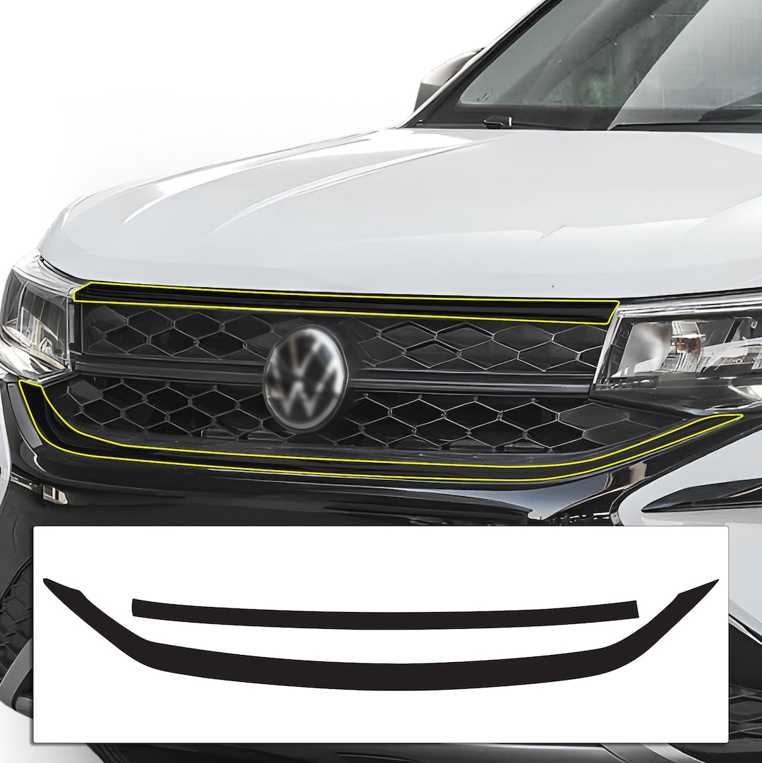 VW Taos Front Grille Chrome Delete Blackout Kit (2022-2024) - Etsy