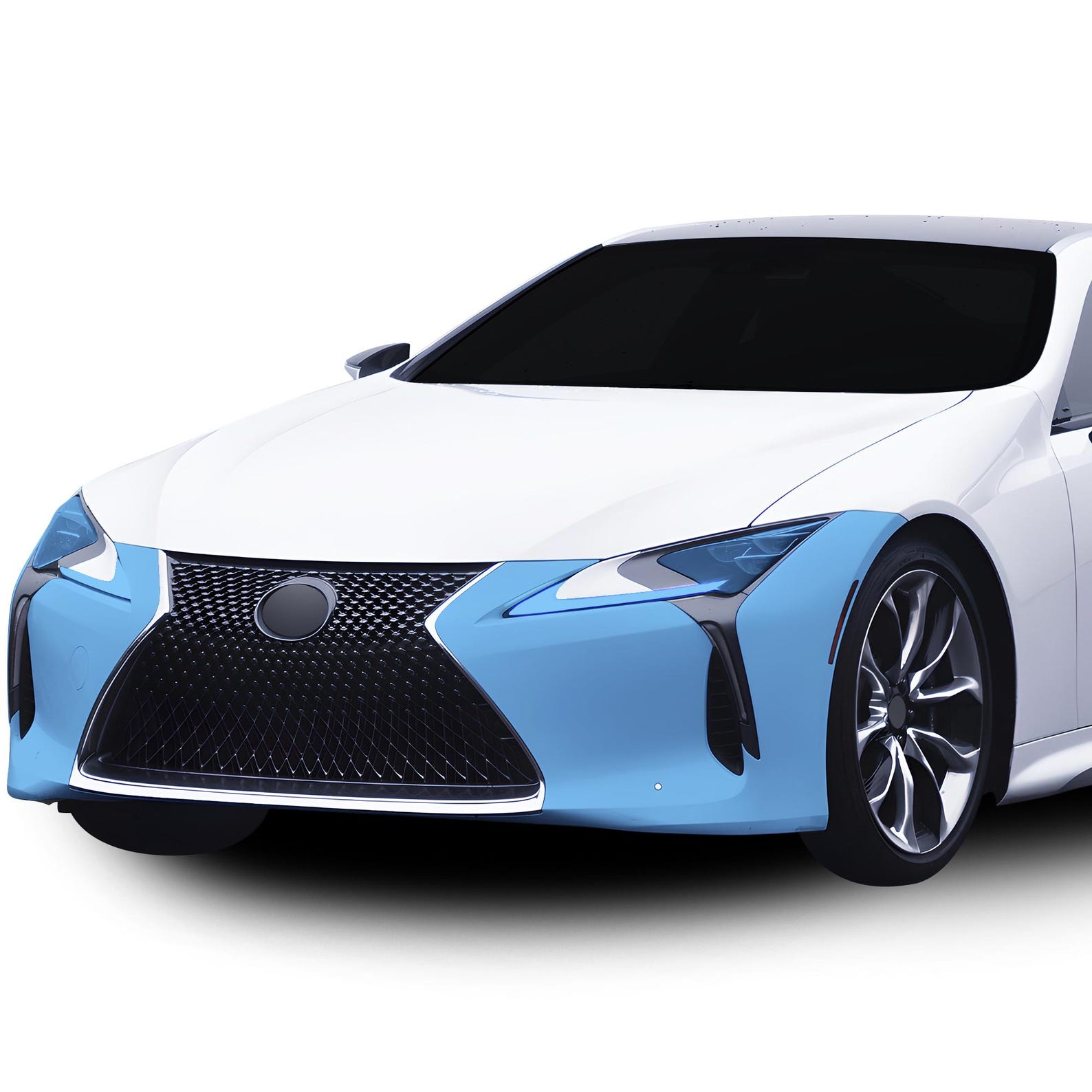 Fits Lexus LC 500 2018+ Pre Cut Hood Fenders and Front Bumper Premium ...