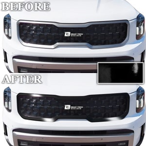 Kia Telluride Chrome Delete Kit: Grille & Window Blackout Vinyl (2020 ...