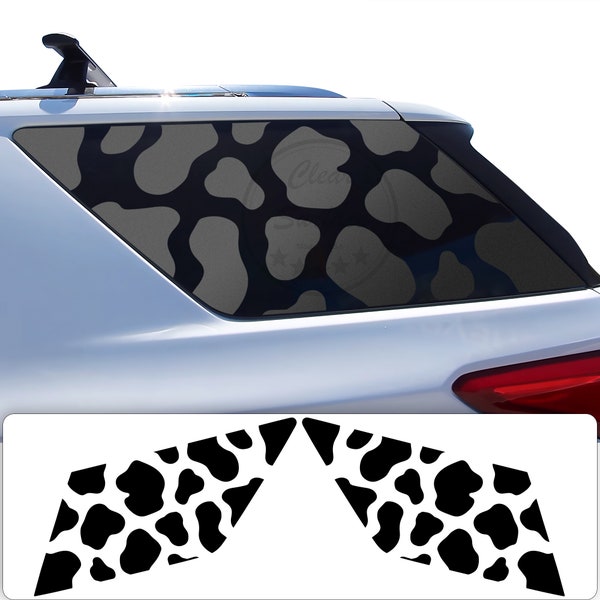 Cow Print Rear Window Decal - Etsy