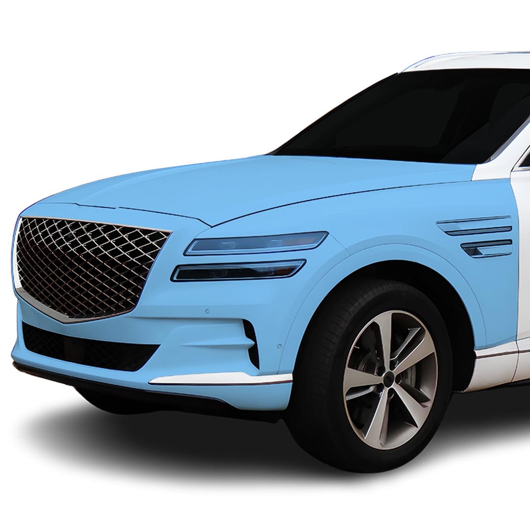 Fits Genesis GV80 2021+ Pre Cut Hood Fenders and Front Bumper Premium ...