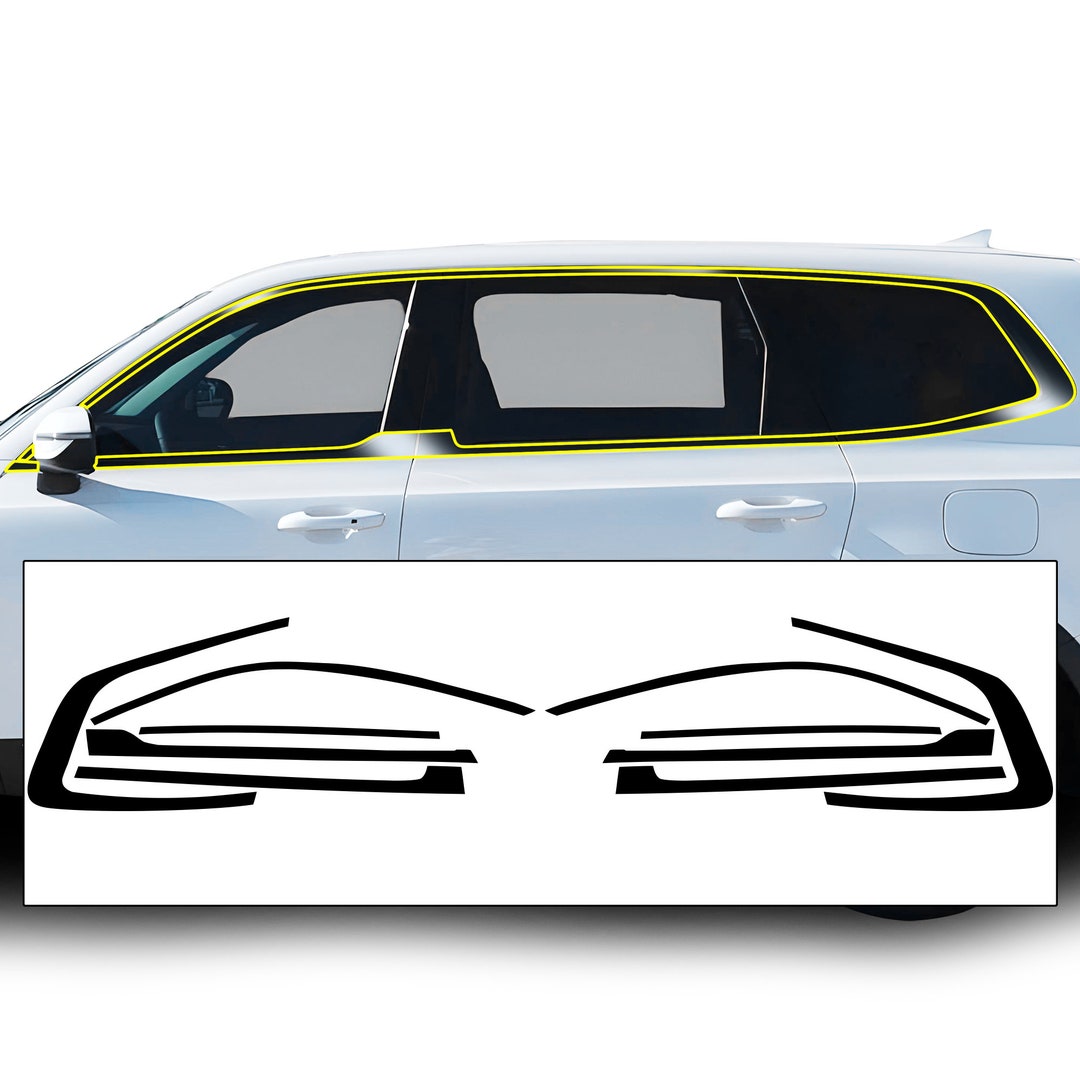 Kia Telluride Chrome Delete Kit: Grille & Window Blackout Vinyl (2020 ...