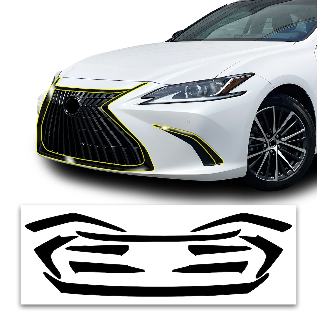 Fits Lexus ES 2022 2023 Side Window Rear Front Bumper Vinyl Chrome ...
