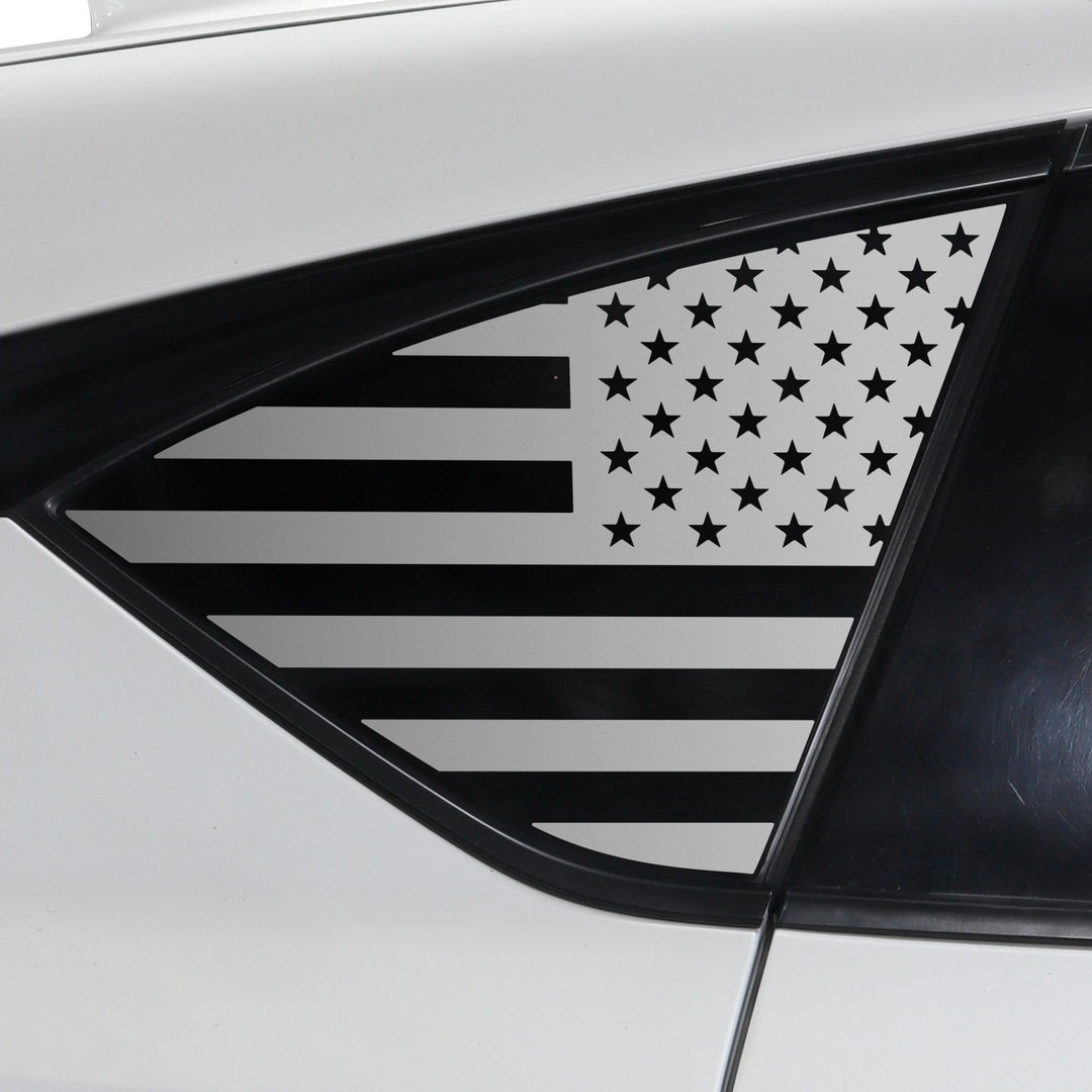 Fits Acura RDX 2019 2024 Quarter Window American Flag Vinyl Decal ...
