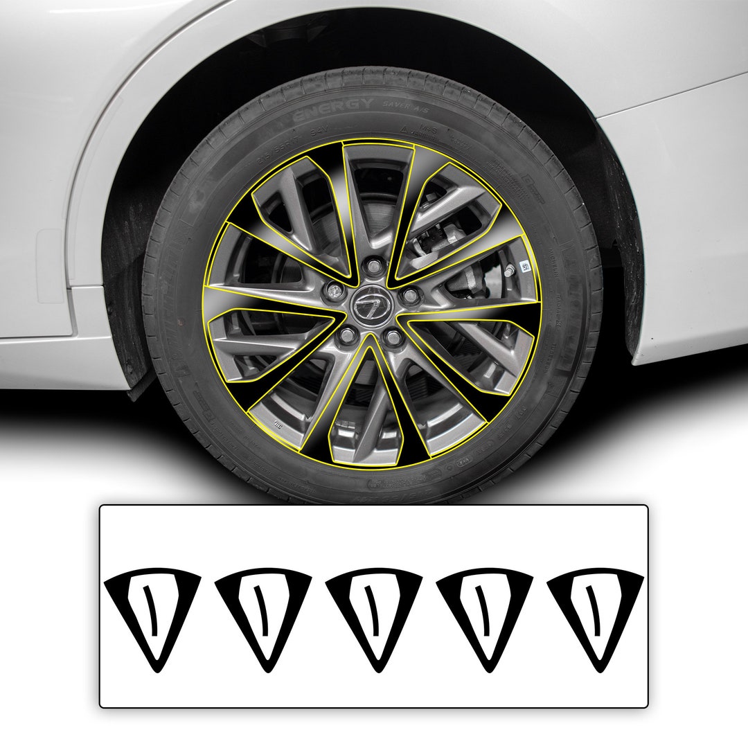 Fits Lexus ES 2022 2023 Wheel Rim Vinyl Chrome Delete Trim Blackout ...