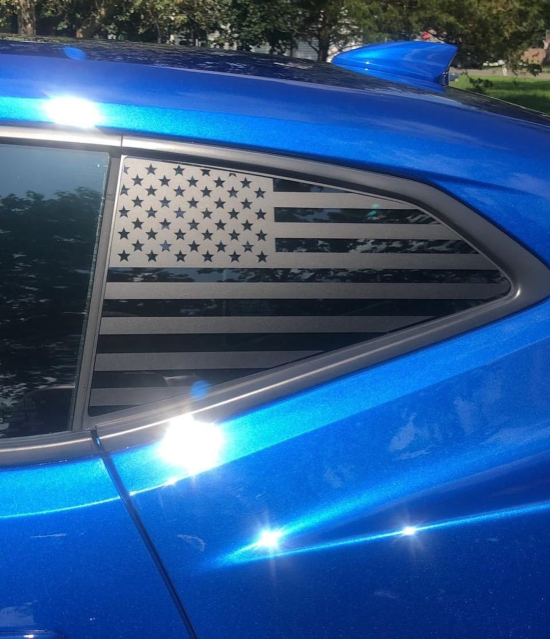 Camaro American Flag Vinyl Decal: Rear Quarter Window (2016-2025) - Etsy