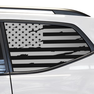 Fits Volkswagen Atlas 2018-2023 Quarter Window American Flag Vinyl ...