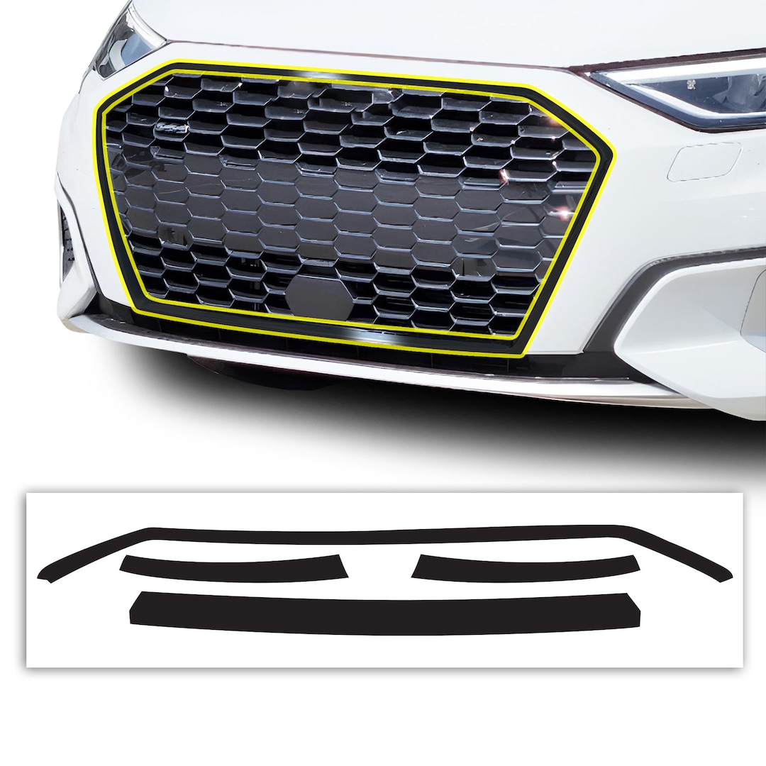 Past Audi A3 R3 RS3 2022 2023 2024 Grille Zijkant Achter Vinyl Chrome ...