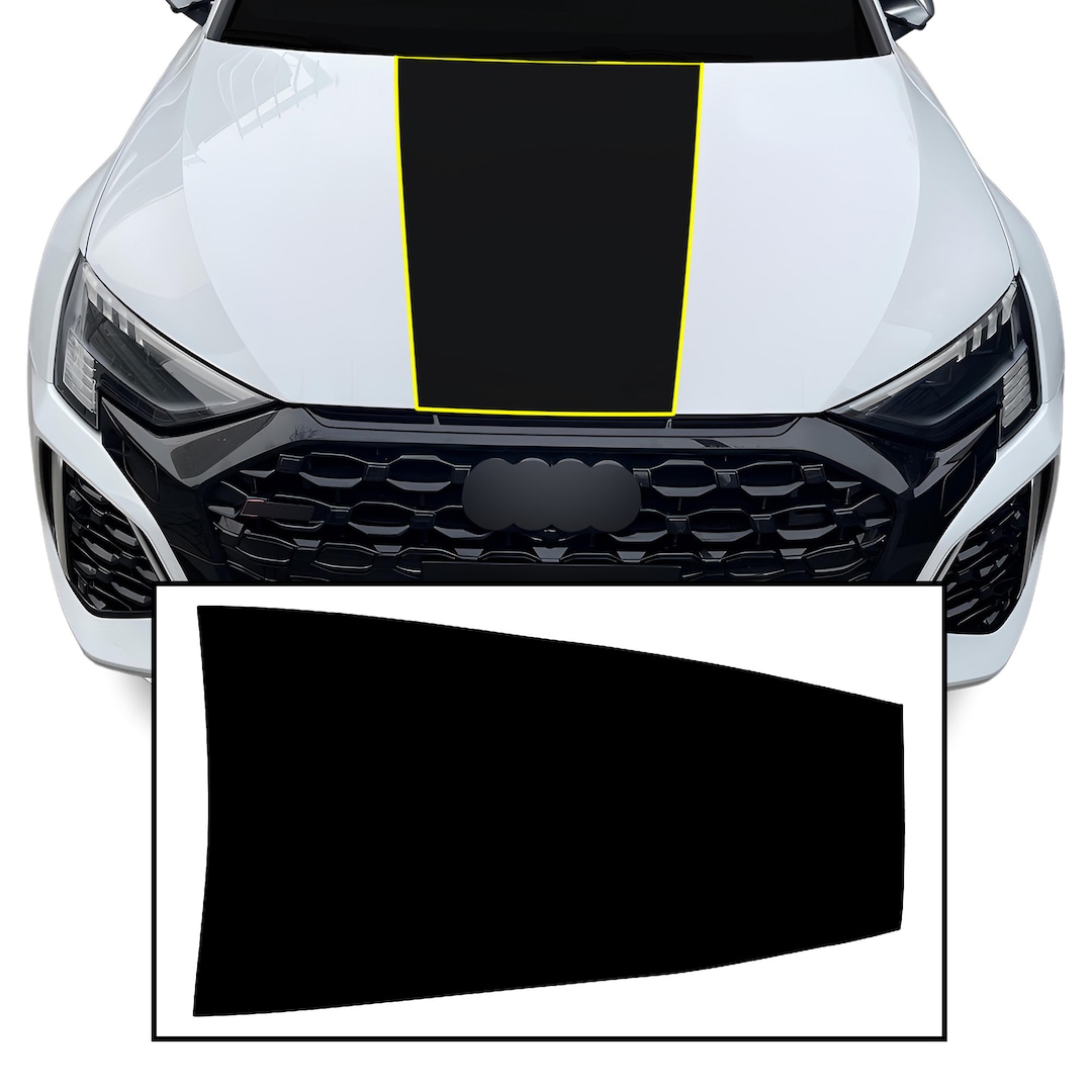 Audi A3 S3 RS3 Matte Black Hood Decal (2022-2024) - Etsy