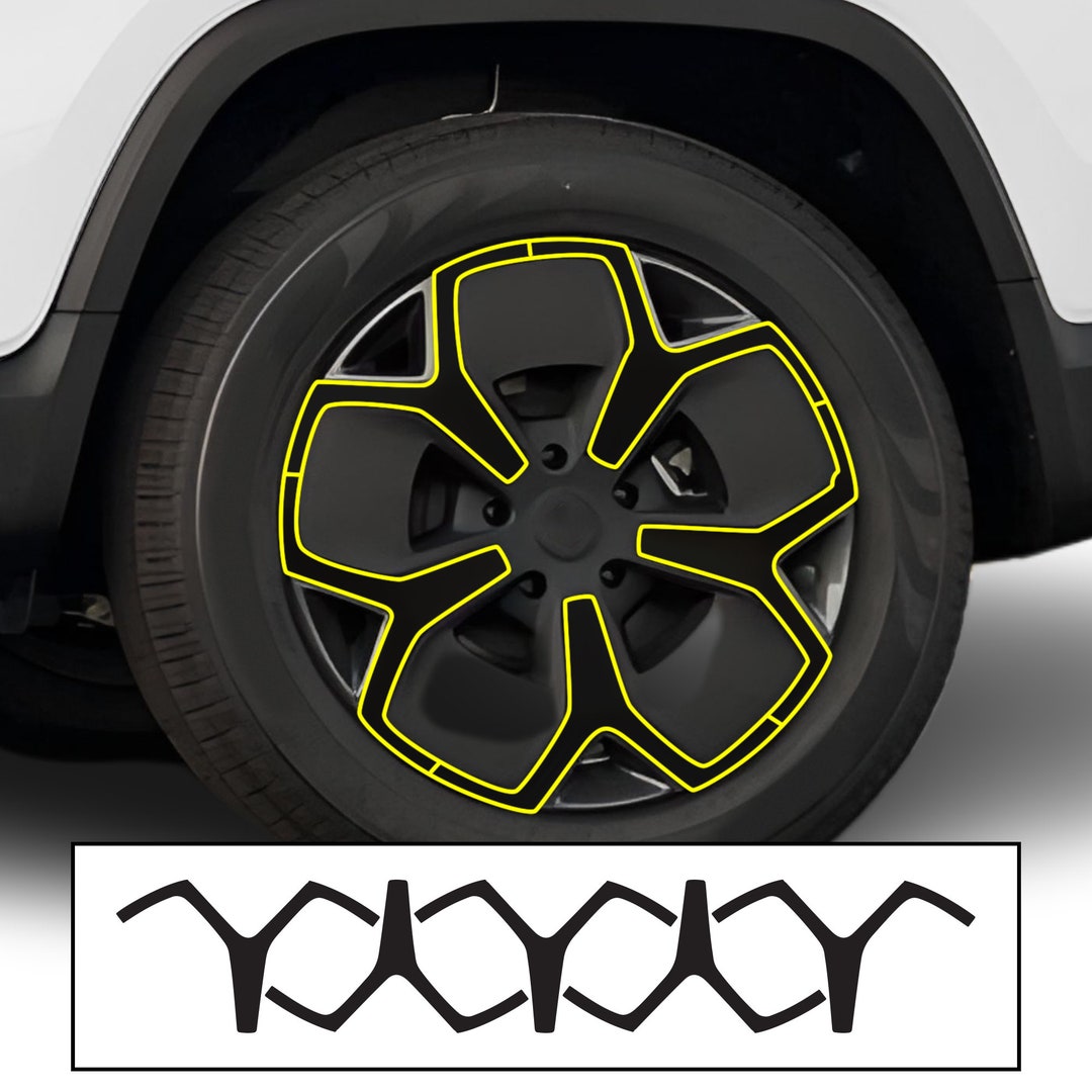 Fits Rivian R1T 2022+ Wheel Rim Vinyl Chrome Delete Trim Blackout Decal ...