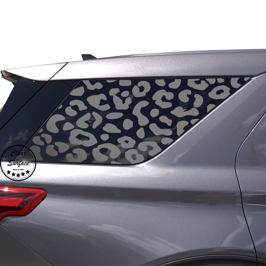 Fits 2020-2025 Ford Explorer Leopard Cheetah Print Rear Quarter 3rd ...