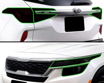 Fits Kia Seltos 2021 2023 Head Tail Light Precut Smoked Vinyl Tint Kit Film Overlay PPF Cover Headlight Taillight 2023 2022 2021 Etsy
