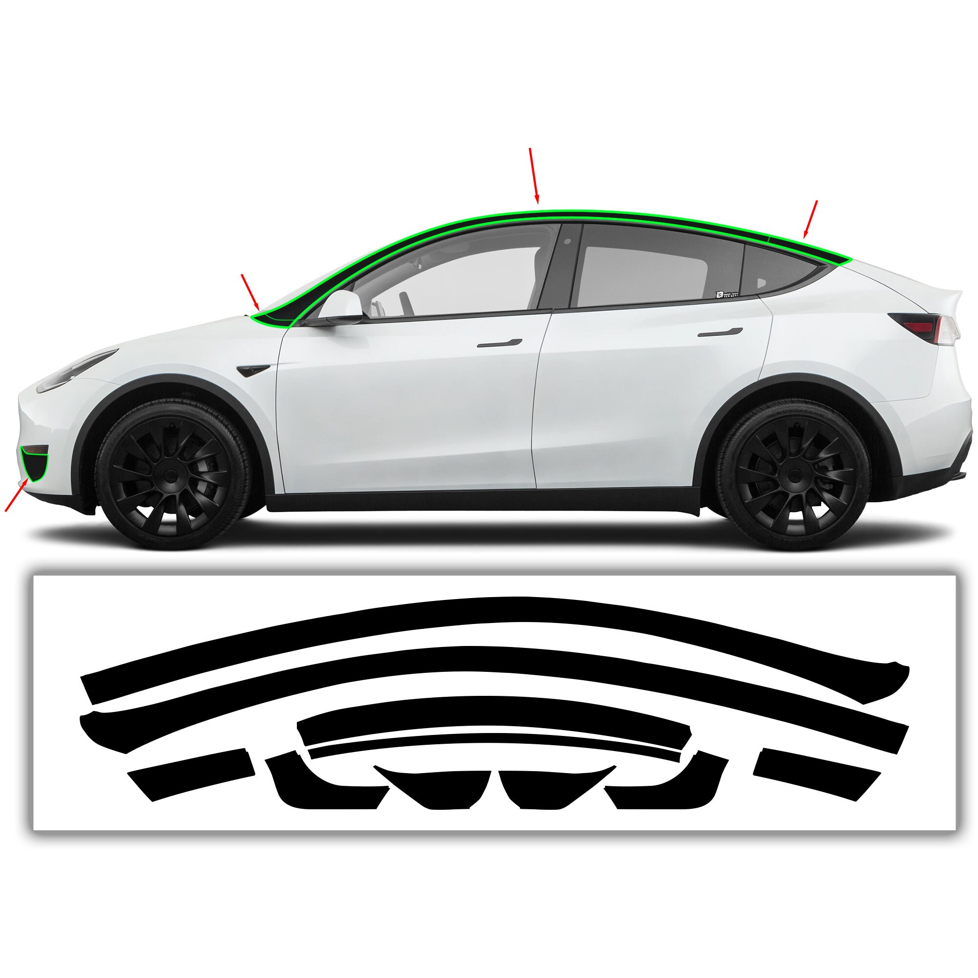 Fits Tesla Model Y Pillars Fog Light Front Bumper Delete - Etsy