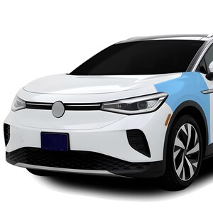 Fits Volkswagen ID.4 2021-2024 Pre Cut Hood Fenders and Front Bumper ...