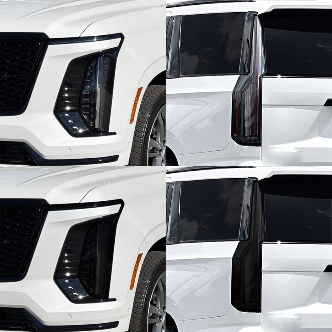 Cadillac Escalade Smoked Head & Tail Light Tint Kit (2025-2026) - Etsy