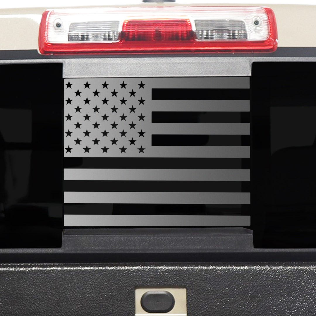 Chevy Colorado Rear Window American Flag Distressed Vinyl Decal (2015 ...