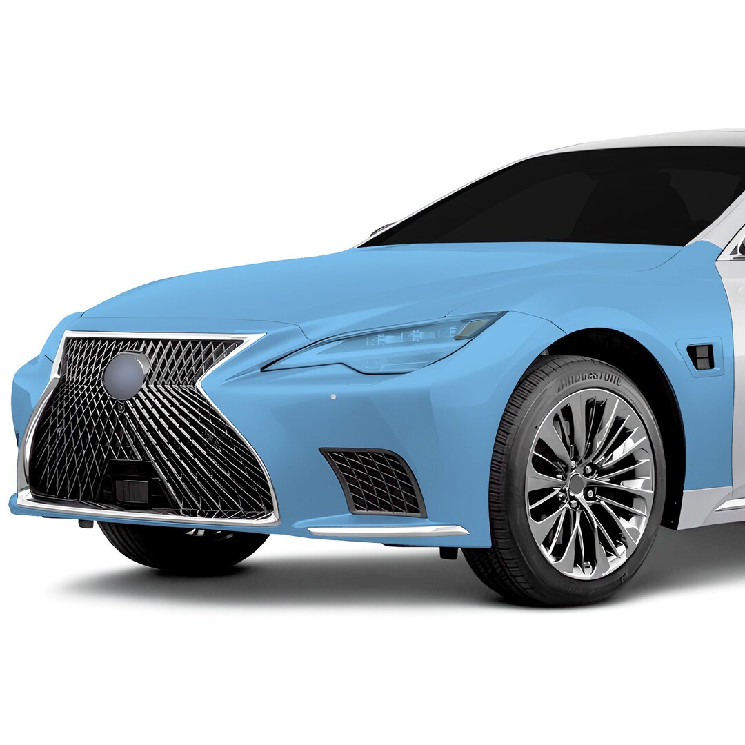 Fits Lexus LS 2021-2024 Pre Cut Hood Fenders and Front Bumper Premium ...