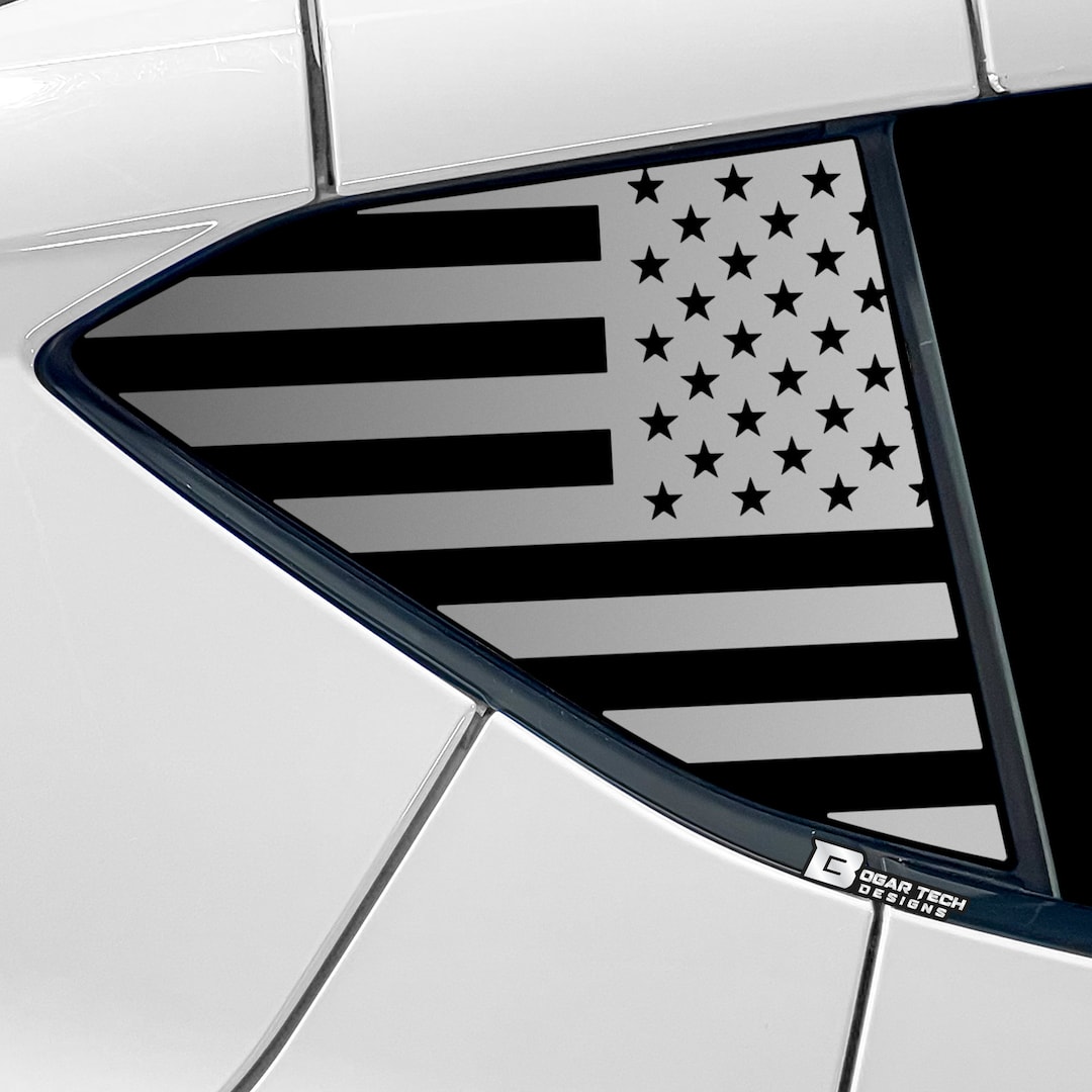 Chevy Corvette C8 American Flag Quarter Window Vinyl Decal Stickers - Etsy