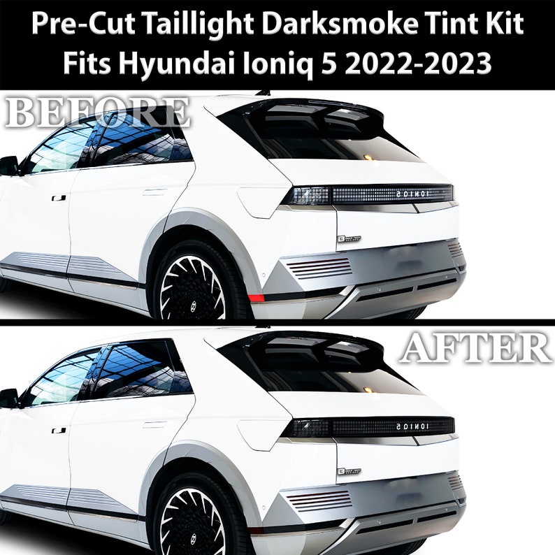 Hyundai Ioniq 5 Smoked Vinyl Head & Tail Light Tint Kit (2022-2026) - Etsy