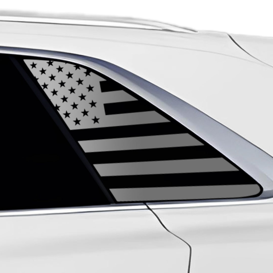 Audi Q8 American Flag Quarter Window Decal: Distressed Vinyl Stickers ...
