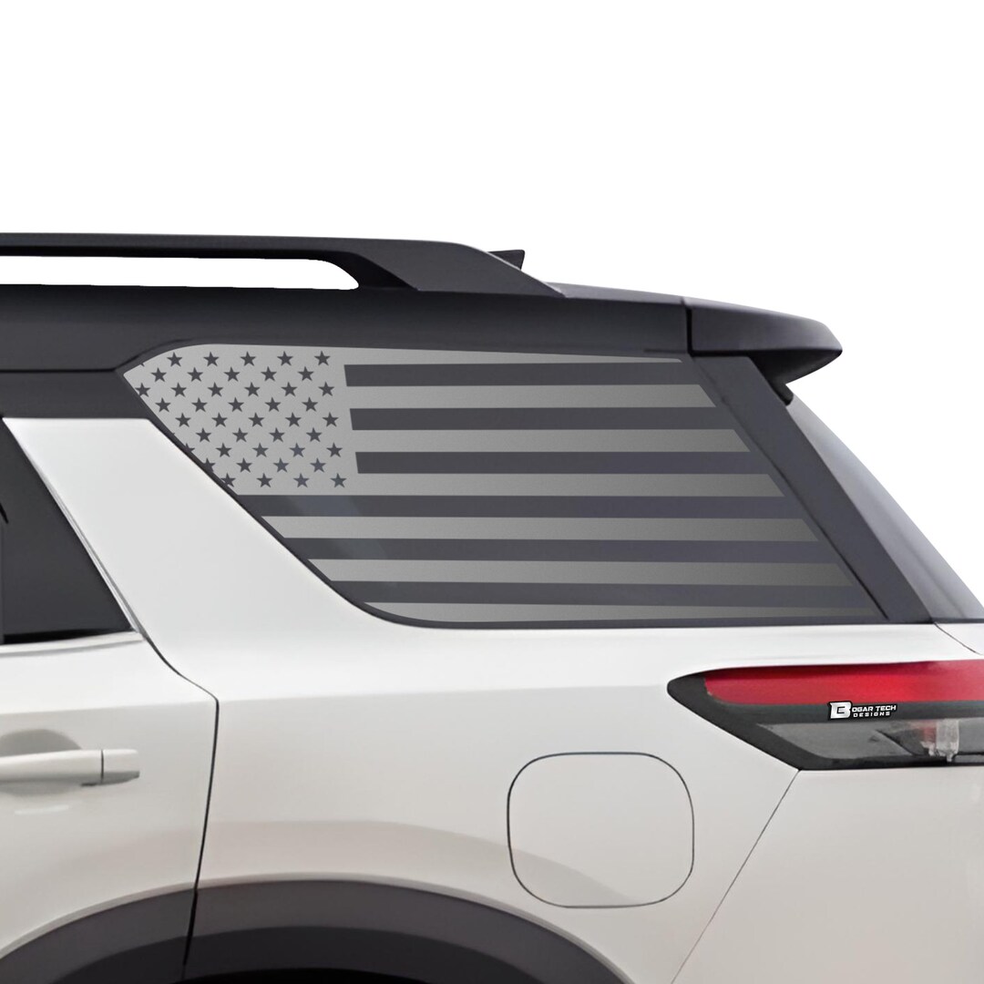 Nissan Pathfinder American Flag Quarter Window Vinyl Decal (2022-2025 ...