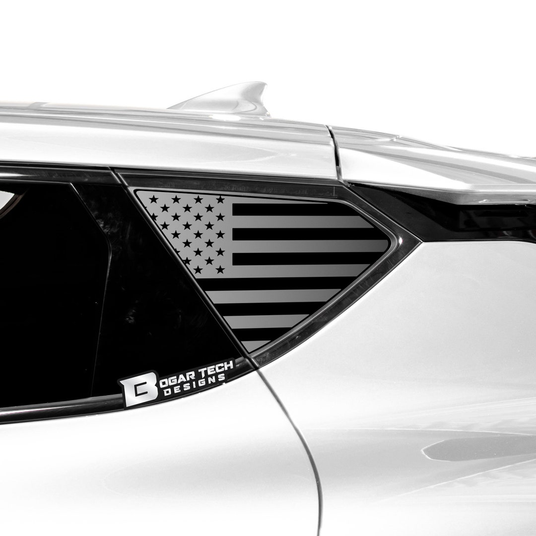 Fits Kia EV6 Rear Back Quarter Window American Flag Vinyl Decal ...