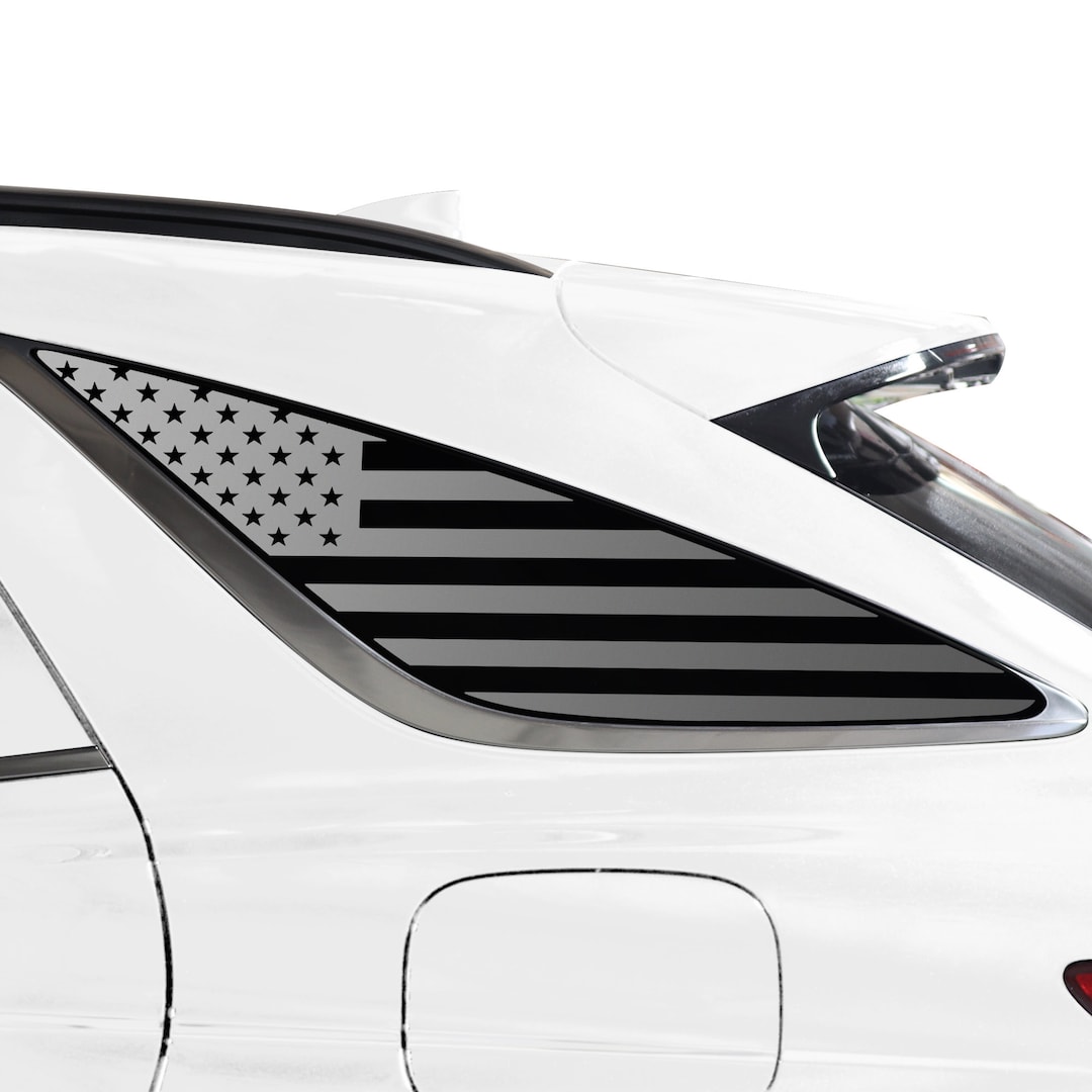 Fits Genesis GV70 2022-2024 Quarter Window American Flag Vinyl Decal ...