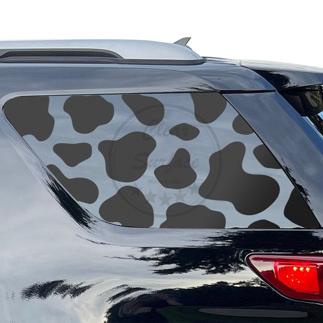 Fits 2011-2019 Ford Explorer Animal Cow Spot Print Rear Quarter 3rd ...
