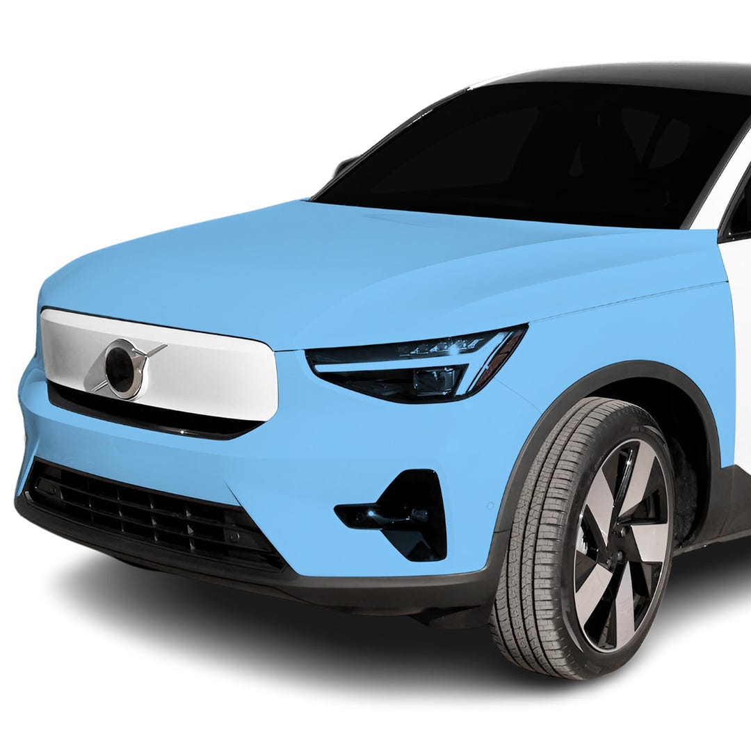Fits Volvo C40 Recharge 2022+ Pre Cut Hood Fenders and Front Bumper ...