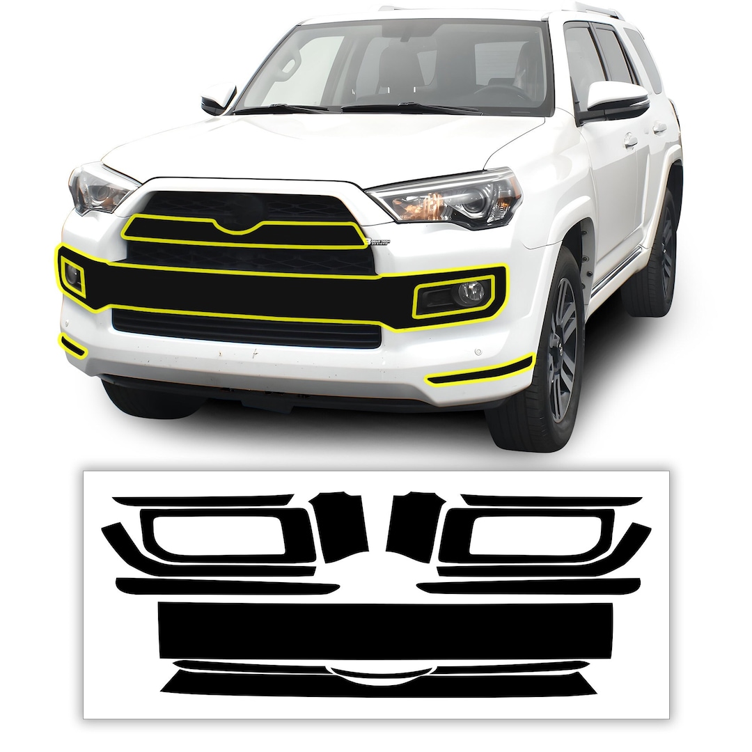 Fits Toyota 4runner Side Rear Front Bumper Vinyl Chrome Delete Trim ...