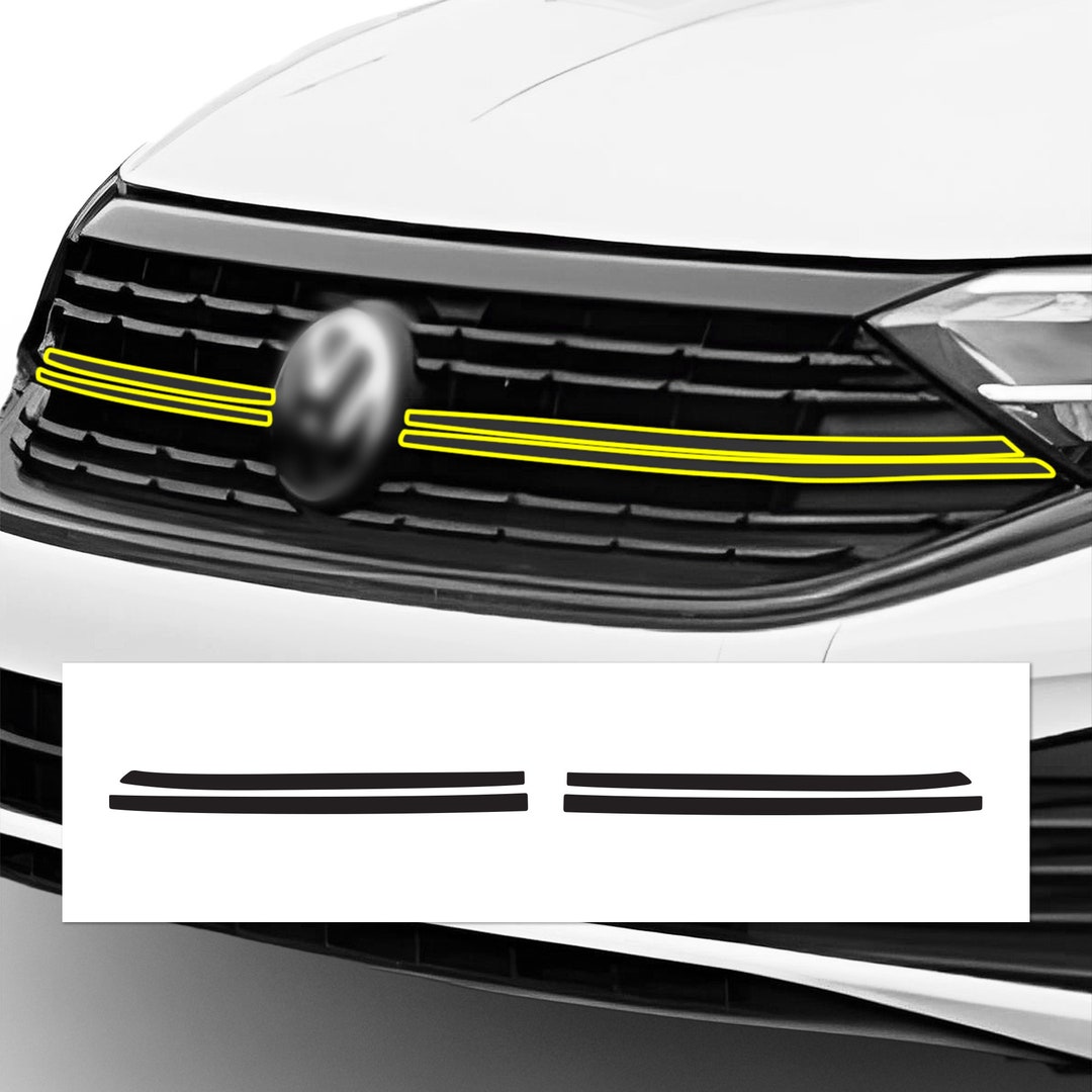 Fits Volkswagen Jetta 2021-2024 Front Grille Wheel Rim Vinyl Chrome ...