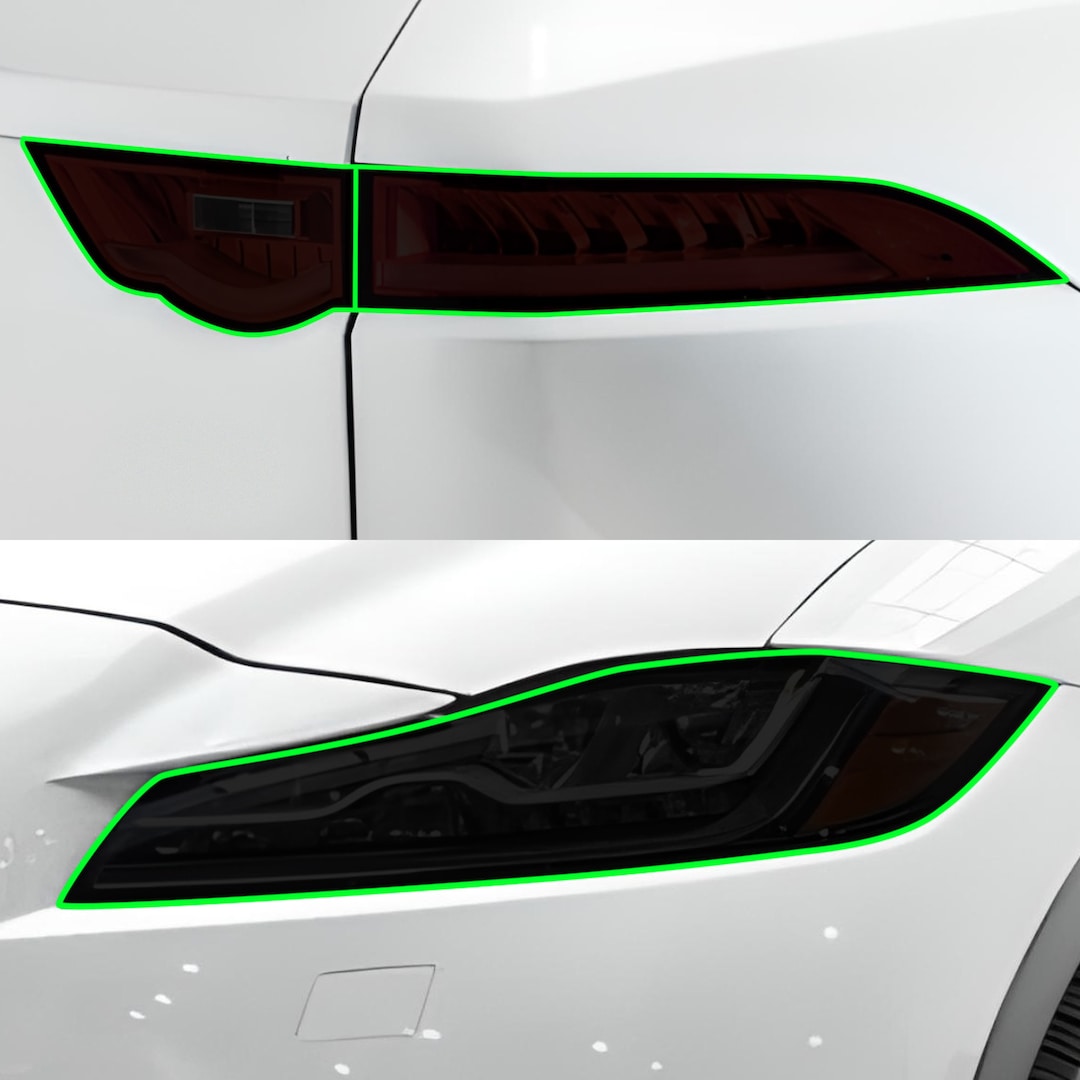 Fits Jaguar F-pace 2017-2023 Head Tail Light Precut Smoked Vinyl Tint ...