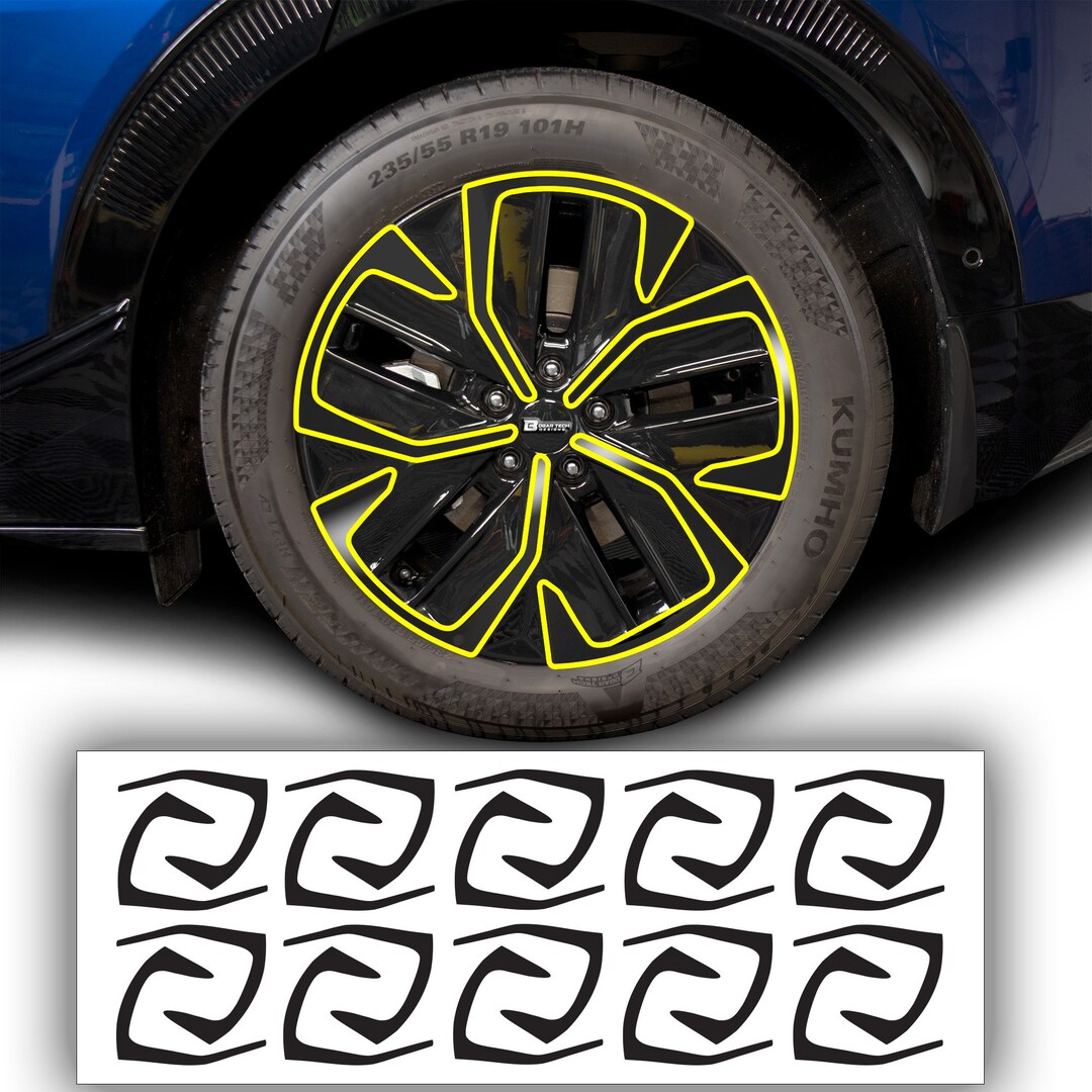 Kia EV6 Wheel Chrome Delete Kit: Blackout Vinyl Decal (2022-2024) - Etsy
