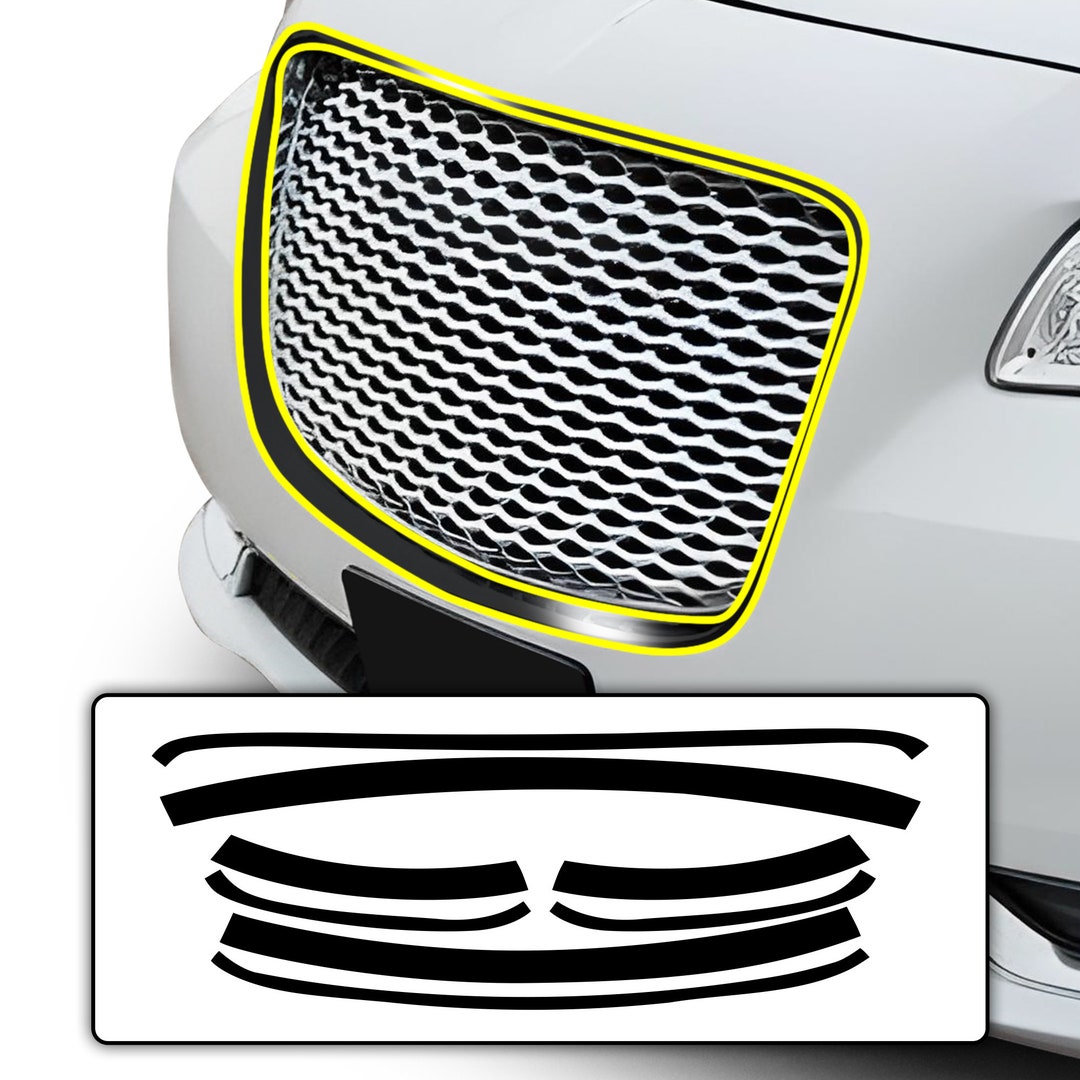 Fits Chrysler 300 Side Rear Front Bumper Vinyl Chrome Delete Trim ...