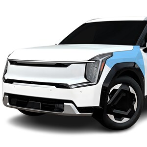 Fits Kia EV9 (light/wind) 2024+ Pre Cut Hood Fenders and Front Bumper ...
