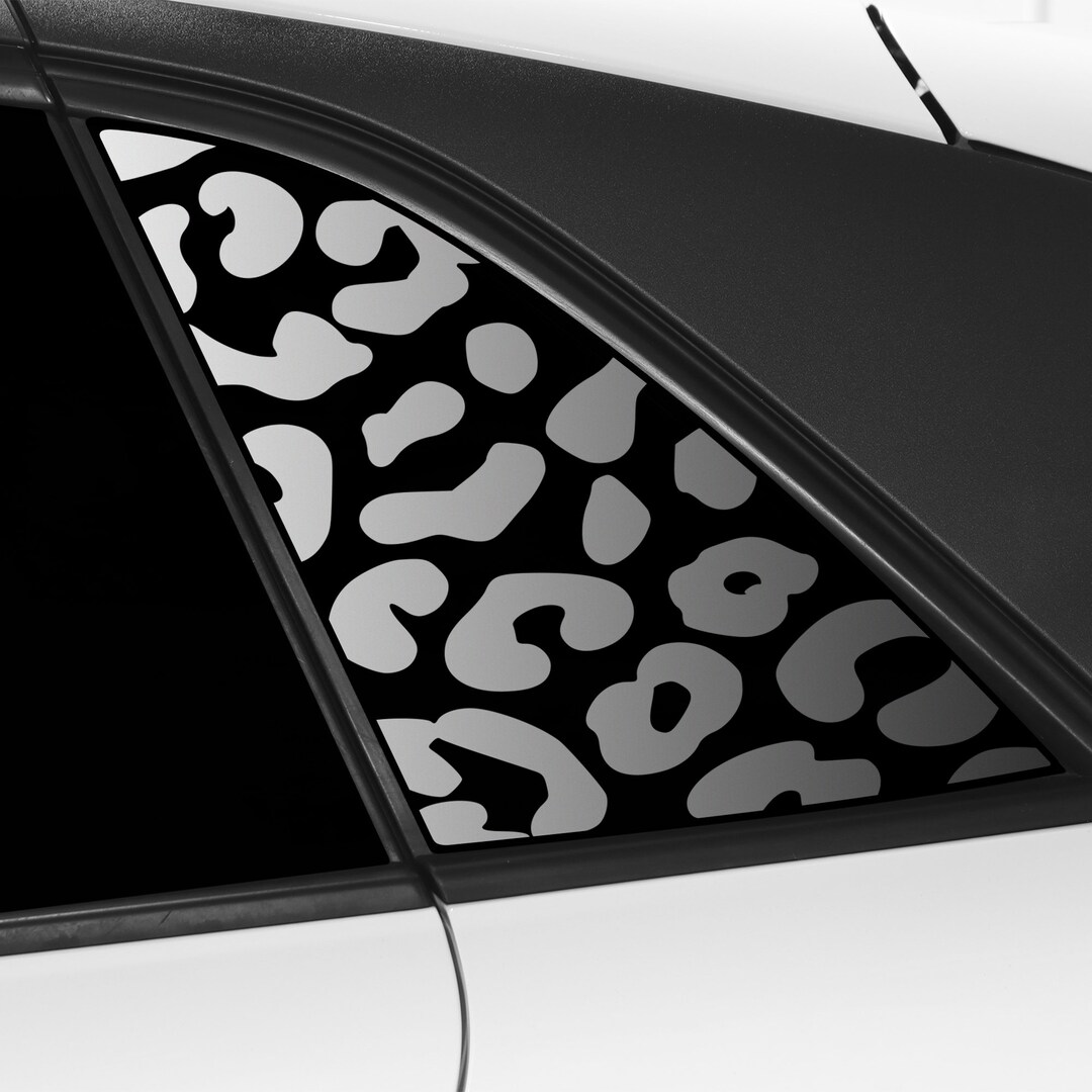Volkswagen ID.4 Quarter Window Decal: Leopard Cheetah Cow Print Vinyl ...