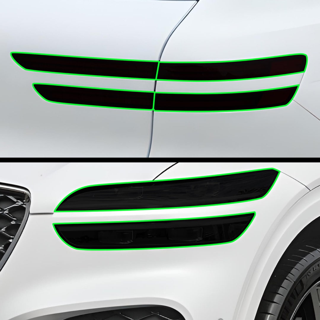 Fits Genesis GV70 2022-2024 Head Tail Light Precut Smoked Vinyl Tint ...