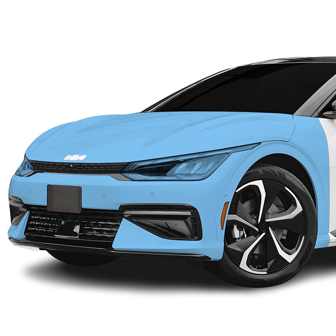 Fits Kia EV6 (GT/ Gt-line) 2022+ Pre Cut Hood Fenders and Front Bumper ...