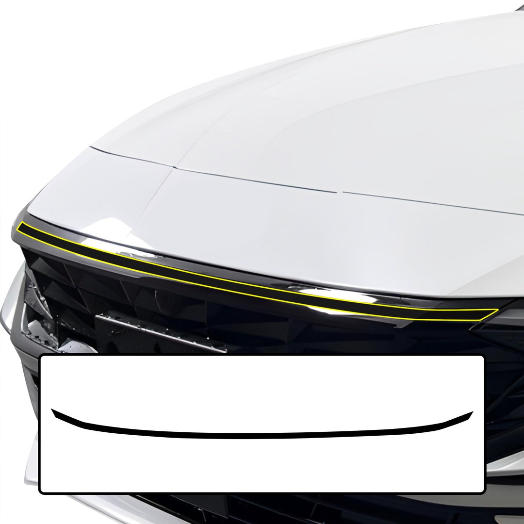 Fits Hyundai Elantra 2024-2025 Front Grille Rear Bumper Vinyl Chrome ...