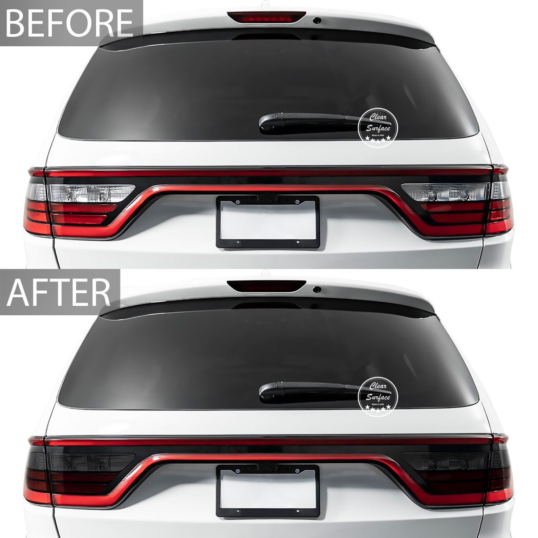 Fits Dodge Durango 2014 2020 Tail Third Brake Light Precut Smoked Tint ...