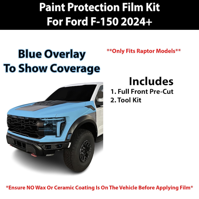Ford F150 Raptor 2024+ Klare BH Lackschutzfolie - Etsy.de