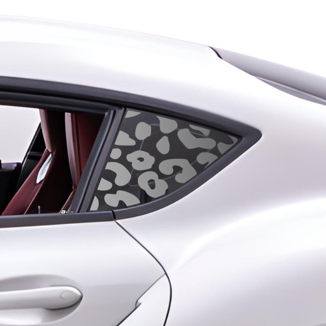Toyota Supra Quarter Window Decal: Animal Print Vinyl Sticker (2020 ...