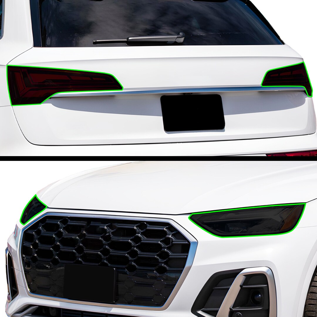 Fits Audi Q5 Head Tail Light Precut Smoked Vinyl Tint Kit Film Overlay ...
