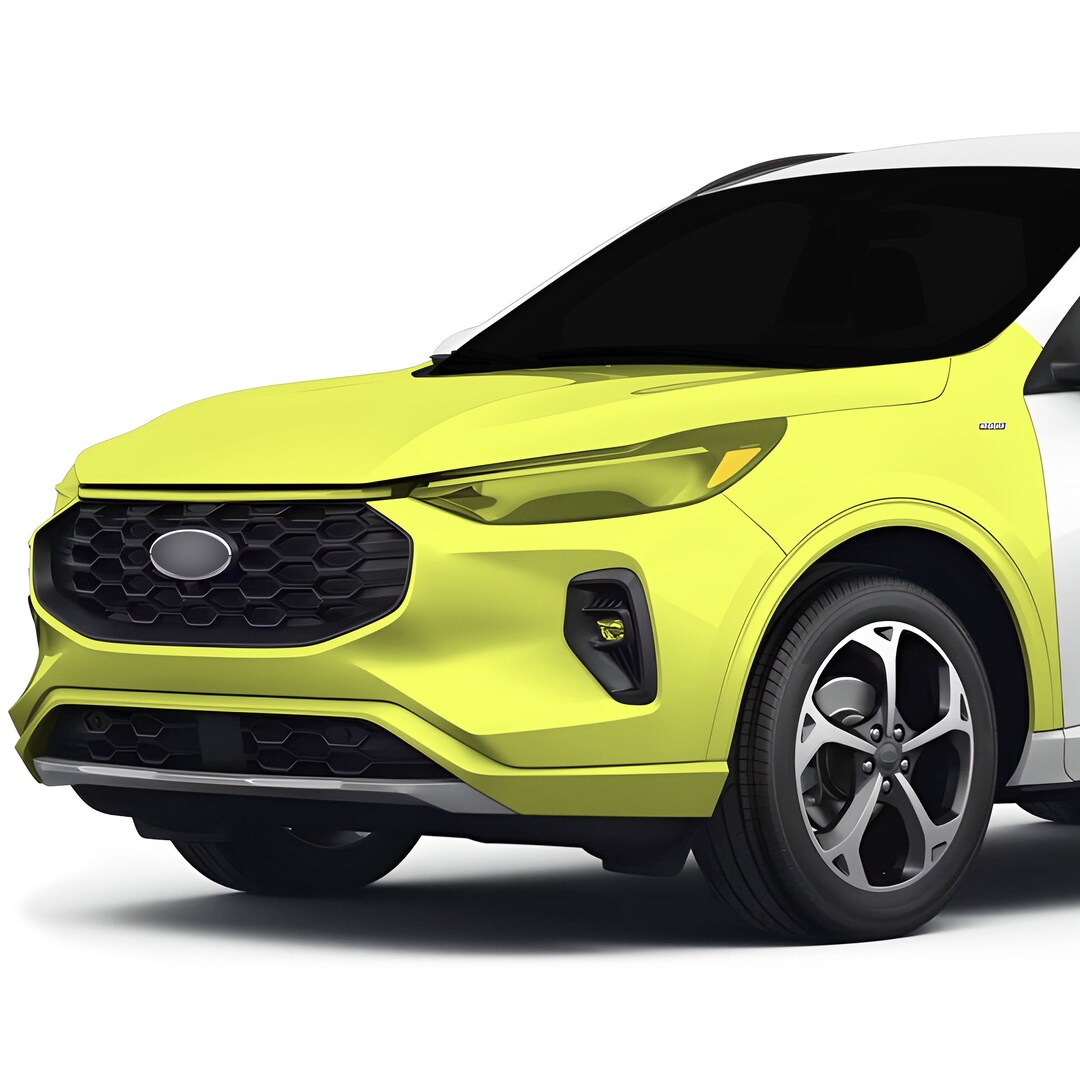 Fits Ford Escape 2022-2024 Pre Cut Hood Fenders Front Bumper Paint ...