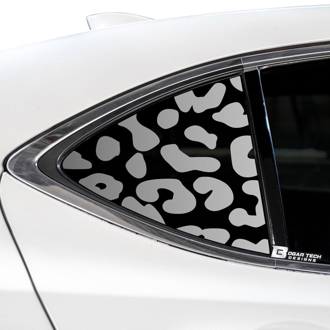 Fits Acura TLX 2015 - 2020 Quarter Window Animal Leopard Cheetah Cow ...
