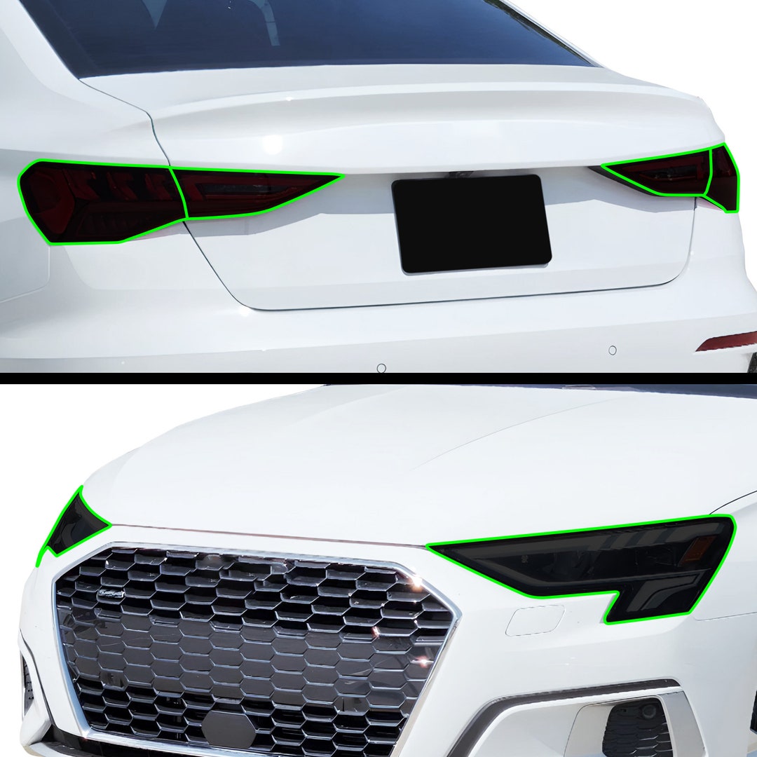 Audi A3/RS3 Smoked Vinyl Head & Tail Light Tint Kit (2022-2025) - Etsy