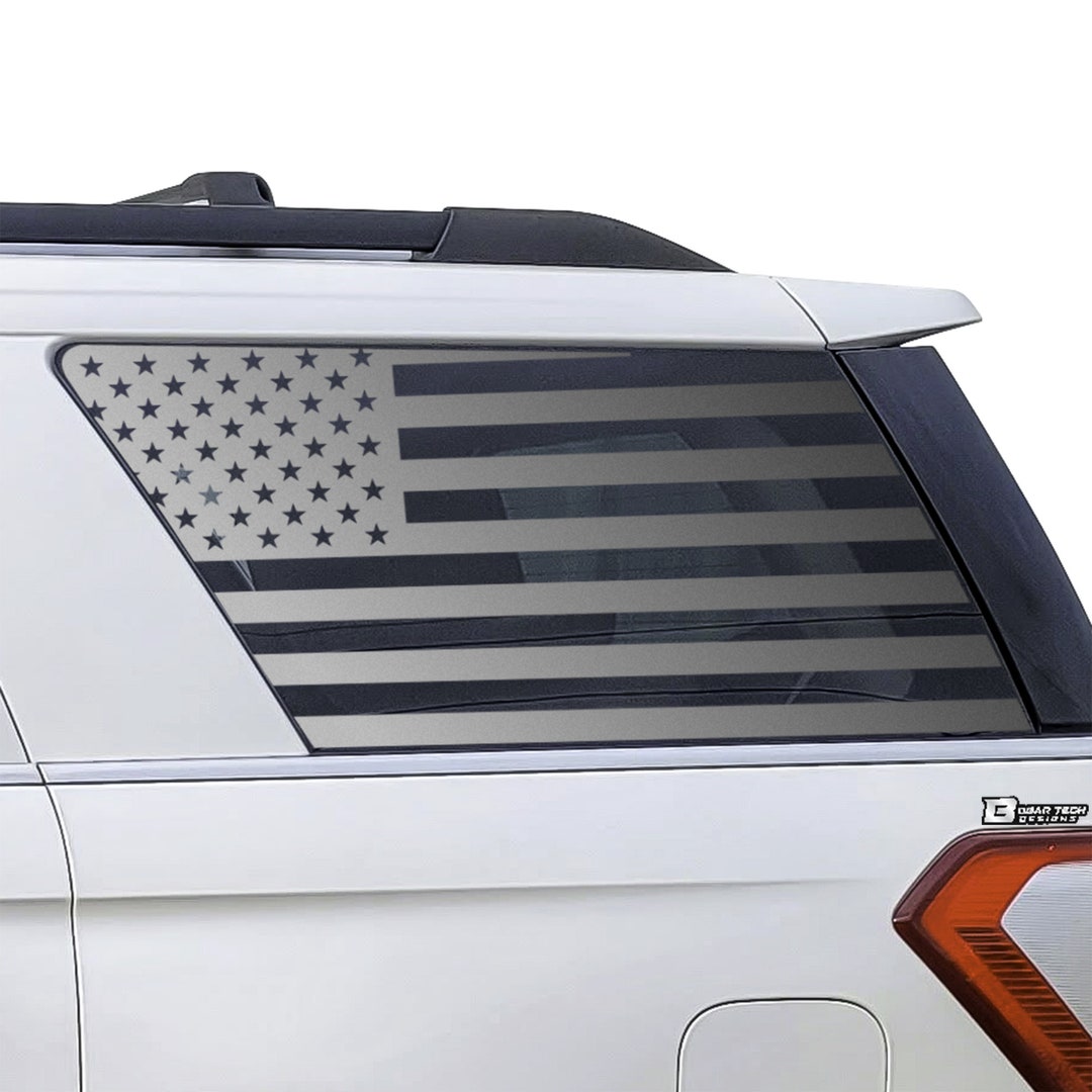 Ford Expedition American Flag Rear Quarter Window Vinyl Decal (2018 ...