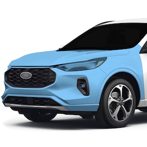 Fits Ford Escape 2023-2024 Pre Cut Hood Fenders and Front Bumper ...