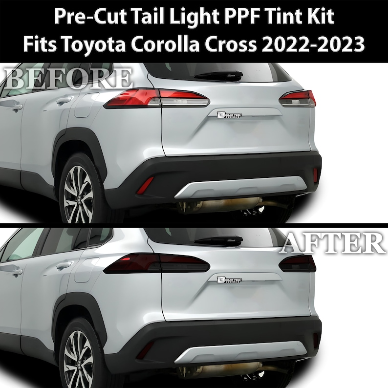 Toyota Corolla Cross Smoked Head & Tail Light Tint Kit (2022-2023 ...