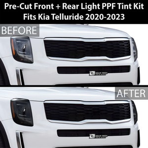 Fits Kia Telluride 2020 2021 2022 2023 Head Tail Light Precut Smoked ...